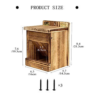 BalterFF Bird Feeders for Outdoors,Wooden Unique Seed Sunflower Food Feeder Blue Cardinal Finch Backyard Platform Balcony Gazebo Tree Fence Wall Mount Effortless Holder Automatic Buddy Gift