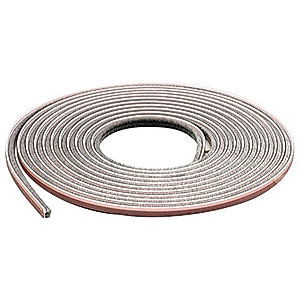 M-D Building Products 04267 M-D Epdm Adhesive Weather-Strip, 1/4 in W X 17 Ft L X 7/32 in H, 1 Pack, Gray