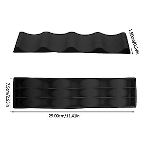 Cabilock Silicone Wine Bottle Stacker Folding Cola Red Wine Holder Stand Beer Can Display Mat Easy Stacker Storage Rack for Kitchen Cabinet Fridge (Black)