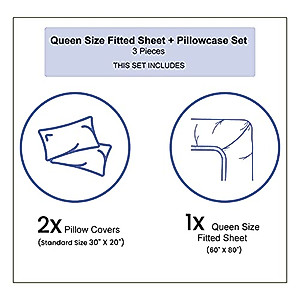 Ambesonne Tribal Fitted Sheet & Pillow Sham Set, Illustration of Aztec Culture Pattern Tribal Design Geometric Print, Decorative Printed 3 Piece Bedding Decor Set, Queen, Brown Orange