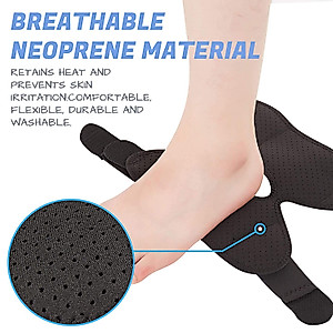 Dr.Welland Ankle Brace(Pair), Ankle Support for Sprains, Plantar Fasciitis,Tendonitis, Active Ankle Stability, Prevent Re-Injury, Compression Ankle Stabilizer Adjustable Wrap, Athletic Protection