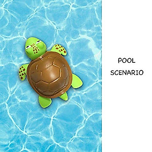 Chlorine Floater, Turtle Collapsible Floating Pool Dispenser Set，Fits 3" Chlorine Tablets，Release Adjustable for Indoor & Outdoor Swimming Pool Hot Tub SPA(2 Pack)