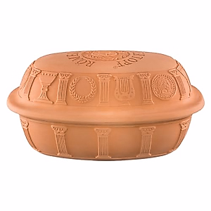 Römertopf 14005 Clay Roaster | 40 Years Anniversary Edition | Non-Stick Dutch Oven | Healthy Clay Pot Cooking | Clay Baker | Versatile Cooking Vessel - 3.7 Quarts (3.5 Liters) for up to 6 people