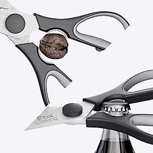 Tribal Cooking Kitchen Scissors - 8.8-Inch Professional Kitchen Shears - Heavy Duty, Stainless Steel, Dishwasher Safe - Micro Serrated Edge Cuts Food, Meat, Poultry - Sharp Utility Scissors.