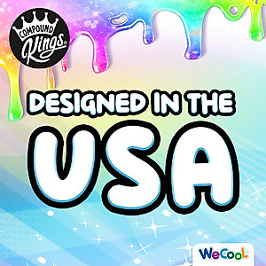 COMPOUND KINGS Fluffy Scented Crystal Clearz Slime Bucket by Nichole Jacklyne for Girls & Boys | Sensory Toys | Non-Sticky | Stress-Reducing Tacticle