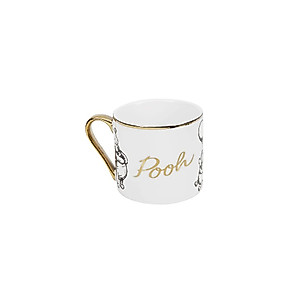 Happy Homewares Pooh Classic Collectable New Bone China Mug with Gold Trim and Gift Box - Officially Licensed