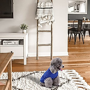 JXINLODGEG Dog Sweaters Pet Clothes Soft Stripe Thickening Knitwear Sleeveless Warm Puppy Outfits Small Dogs Knitted Shirt Cold Weather Winter Sweater