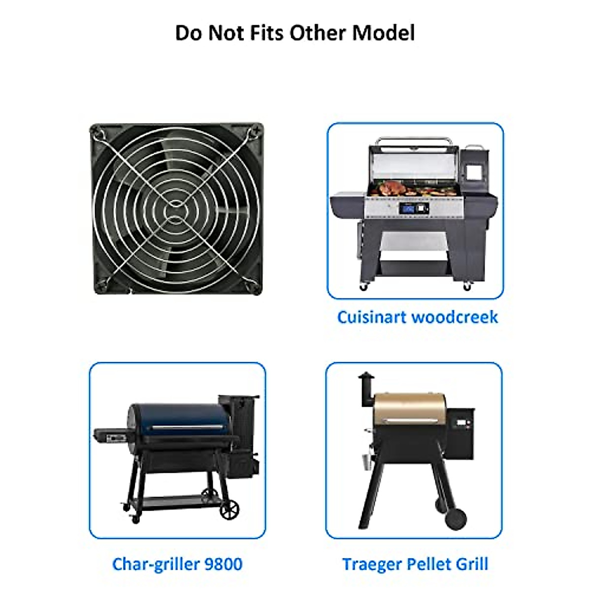 Digital Fan Kit Fits for Masterbuilt MB20040220/MB20041220 Gravity Series 560/1050 XL Digital Charcoal Grill + Smokers,Replace 9904190040