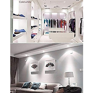 K JINGKELAI MR16 LED Bulbs 3W 12V Cool White 6000K Bulbs GU5.3 Base 35W Halogen Equivalent Not Dimmable 60 Degree Beam Angle LED Spotlight Bulbs for Landscape Recessed Lighting, 6 Pack