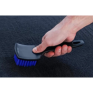 Viking Carpet and Upholstery Cleaning Brush, Scrub Brush for Car Interior and Home, Black/Blue