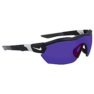 Nike Show X3 Elite L Rectangular Sunglasses, Matte Black, 61/15/130