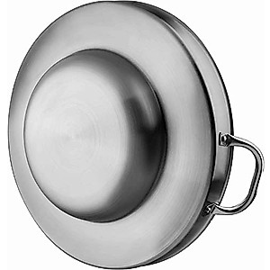 AceroWare 22" Stainless Steel Comal Pan-Concave Wok Stir Fry Tacos Bowl-Fajitas