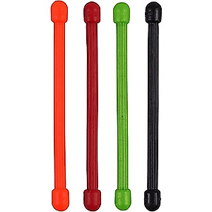 2X Nite Ize GT3-4PK-A1 Gear Tie Reusable 3-Inch Rubber Twist Tie, Assorted Colors