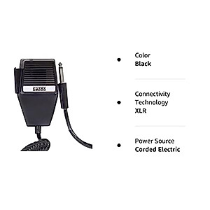 Push-to-Talk CB/Handheld Microphone with Phone Plug also for Speco 600 ohm impedance