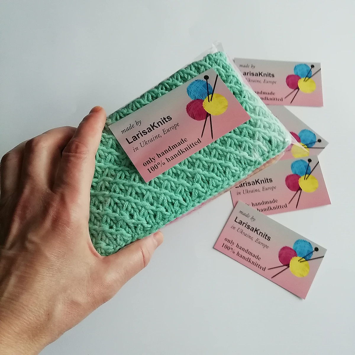 Set 3 Dishcloths Scowing Rag Towels Hand Knitted Cotton Coasters Drink Absorbent Hot Pads Mats Home Kitchen Square Reusable Cleaning Supplies Craft Tools Zero Waste Handmade