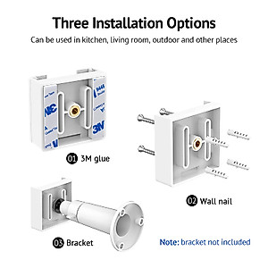 Ayotu 3 Pack Wall Mount for Wyze Cam V3 & Wyze Cam V2 & Wyze Cam Spotlight, Strong Adhesive Holder 3M Stick On-Easy to Install, Another Installation Methods-Screws Bracket(NOT Include Camera), White