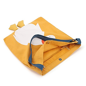 Phaoullzon Cute Canvas Tote Bag - Funny Duck & Goose Hobo Shoulder Crossbody Bag