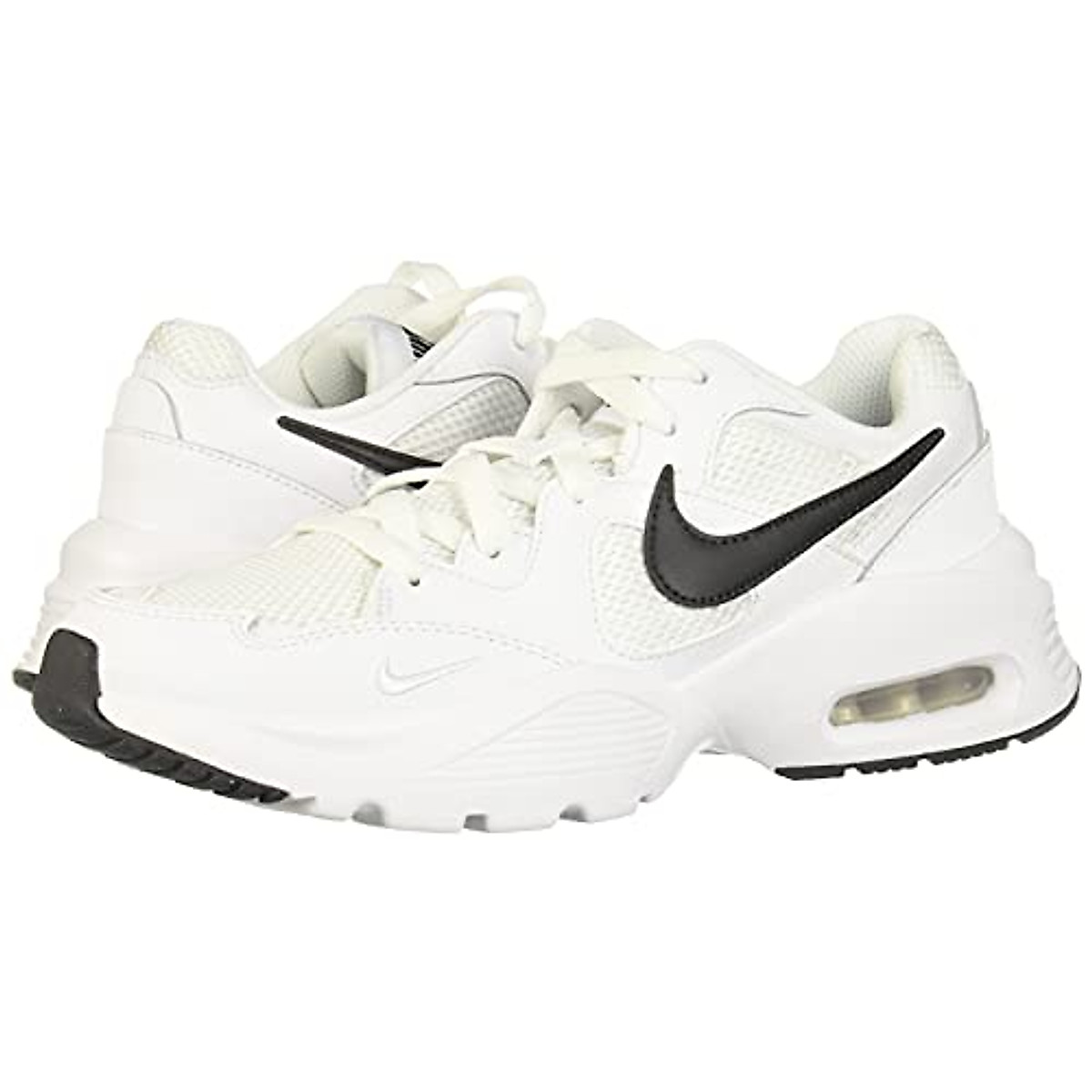 Nike Air Max Fusion Trainers Women White/Black - 7.5 - Low Top Trainers Shoes