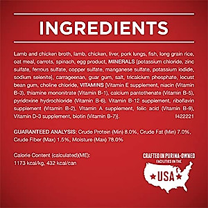 Purina ONE Plus Wet Puppy Food Classic Ground Healthy Puppy Lamb and Long Grain Rice Entree - (Pack of 12) 13 oz. Cans