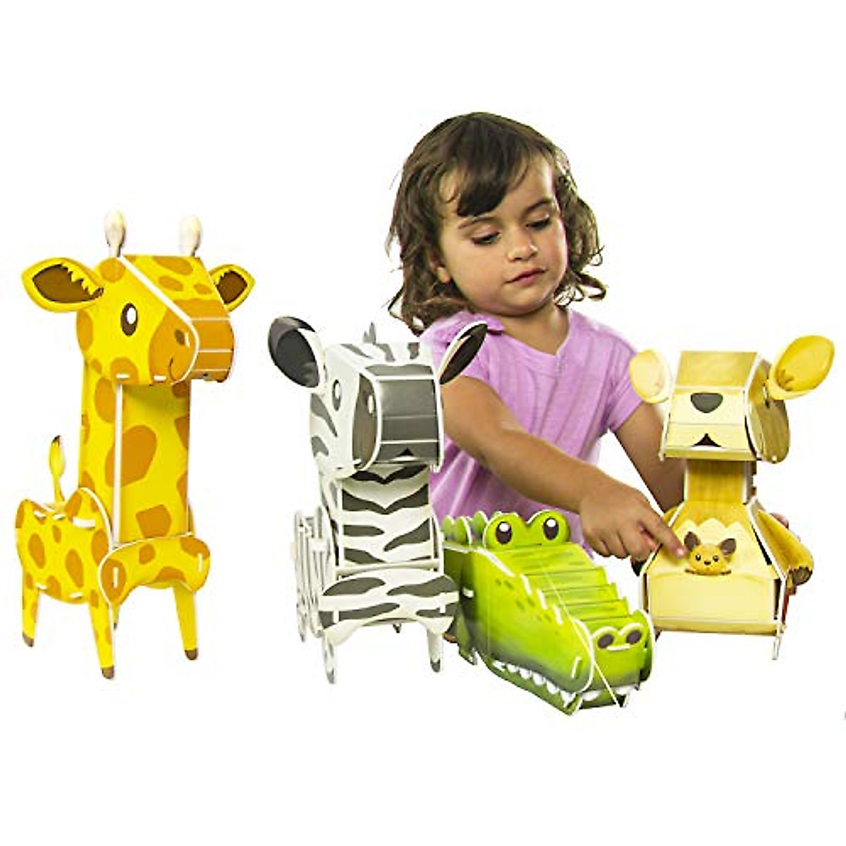 Zebra 3-D Puzzle & Book