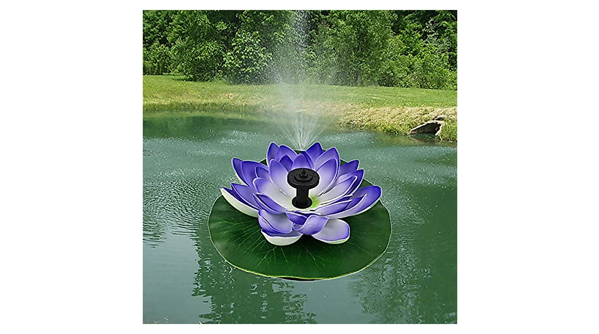 Yizc Lotus Solar Bird Bath Fountain - Eco-Friendly Garden Water Feature