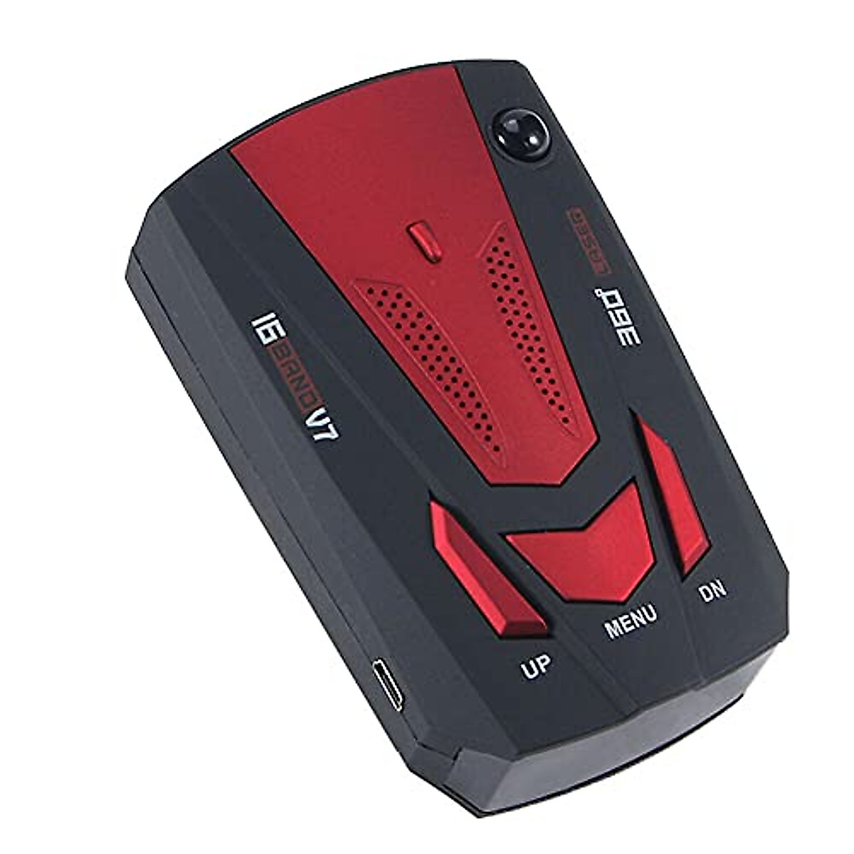 JINYI Car Radar Detector, Laser Radar Detectors, 360° GPS Speed Police Safe 16 Band Voice Alert,1080P HD Auto Focus Webcam with Microphone (RED)