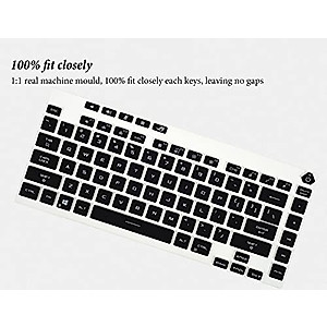 Keyboard Cover Skin for 2021 New ASUS ROG Strix G15 Gaming Laptop G513QR G513QR-ES96, 15.6" ASUS ROG Strix G15 G513 G533 G533ZX-XS96/AS94 Keyboard Skin[Not Fit for 2020 ASUS ROG Strix G15]-Black