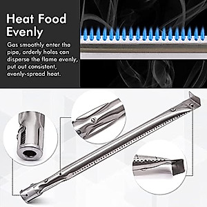 Hiorucet Grill Replacement Parts for Kenmore 6 Burner 146.23681310 146.47223610 146.23766310 Gas Grill Models. Stainless Steel Grill Burner Tubes, Heat Plates, Carryover Tubes Replacement Kit.