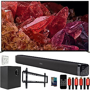 Sony XR85X95K 85" BRAVIA XR X95K 4K HDR Mini LED TV with Smart Google TV (2022) Bundle with Deco Gear Home Theater Soundbar with Subwoofer, Wall Mount Accessory Kit, 6FT 4K HDMI 2.0 Cables and More