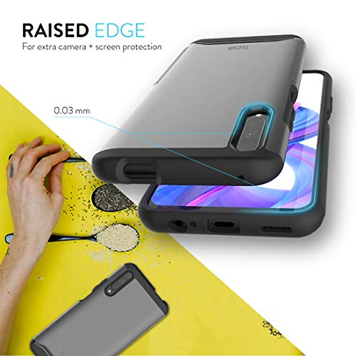 TUDIA Merge Designed for Huawei Honor 9X Pro/Huawei Y9s Case with Dual Layer Protection (Metal Slate)