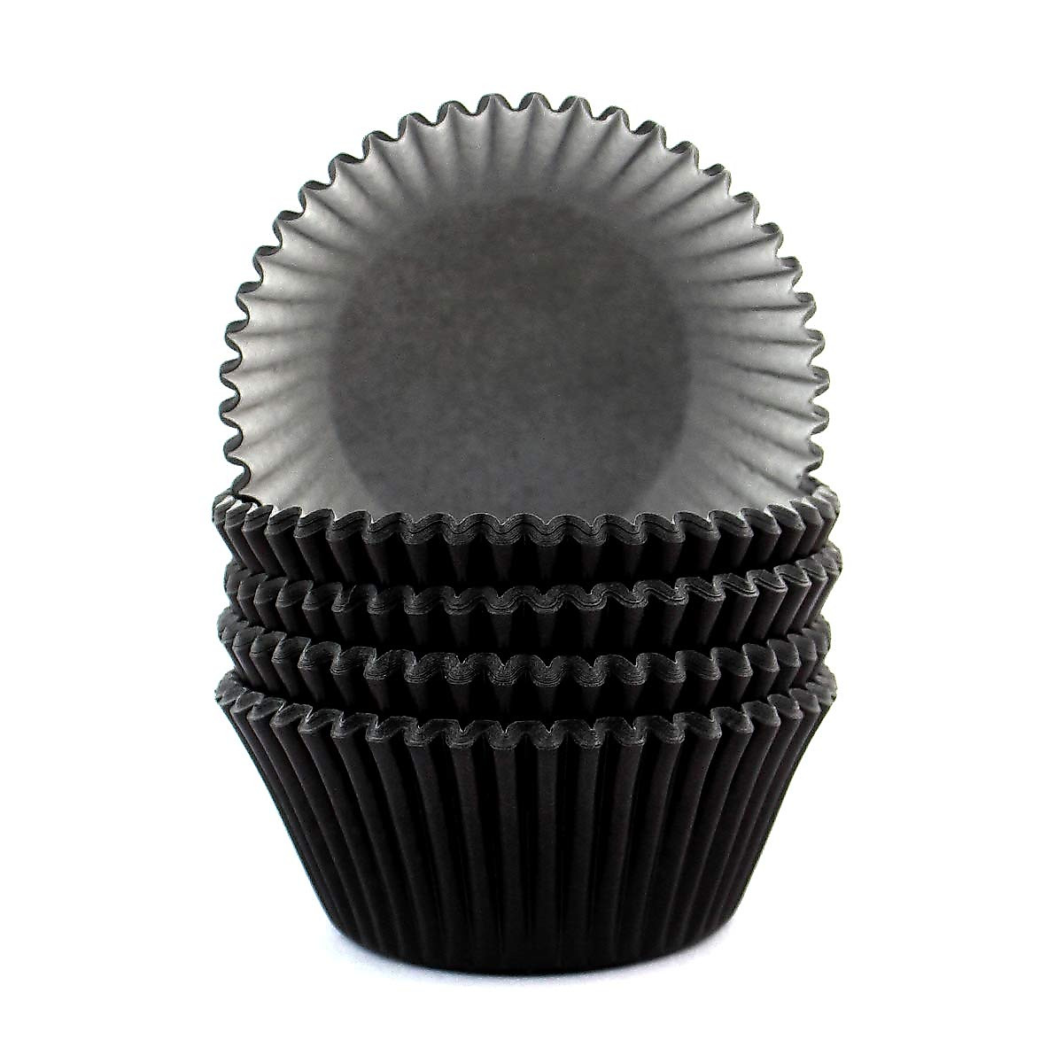 Eoonfirst Standard Size Cupcake Liners Halloween Party Baking Cups 100 Pcs (Black)