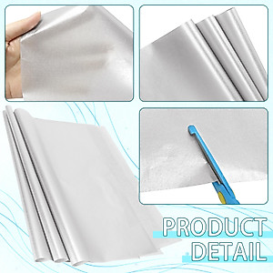 VOKOY 160 Sheets 15" x 20" Silver Tissue Paper, Large Metallic Wrapping Tissue Paper Bulk Tissue Paper for Clothes Textiles Linens Storage Gift Bags Halloween Thanksgiving Christmas