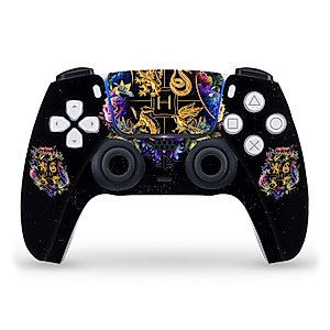 Head Case Designs Officially Licensed Harry Potter Hogwarts Crest Graphics Vinyl Faceplate Sticker Gaming Skin Decal Cover Compatible With Sony PlayStation 5 PS5 DualSense Controller