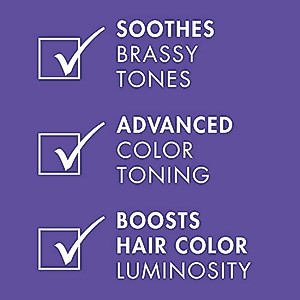 Nexxus Blonde Assure Purple Shampoo & Conditioner Color Assure 2 Pack Blonde, Bleached & Silver Hair Color Shampoo & Conditioner with Keratin Protein & Violet Pigment 8.5 fl oz