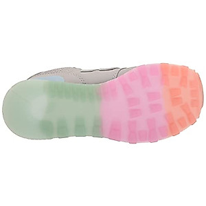 New Balance Kids 574 V1 70s Racing Lace-up Sneaker, Summer Fog/Lemon Haze/Uv Glo, 2.5 US Unisex Little