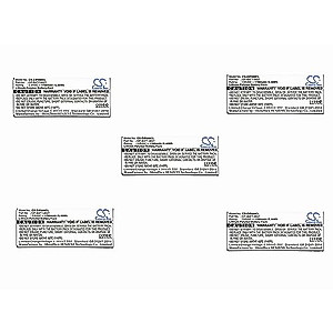 (5 Pack) XSP Battery for Cisco 8800 PN 74-102376-01 CP-BATT-8821 GP-S10-374192-010H 1700mAh