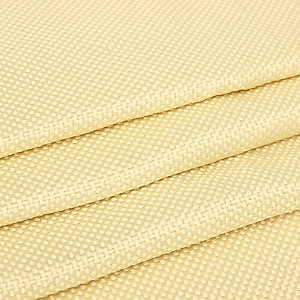 SHQIN Durable 200gsm Woven Fabric Aramid Fiber Cloth Plain Color Yellow Twill Linear Density 1100 D DIY Crafts