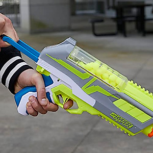 NERF Hyper Impulse-40 Blaster, 30 Nerf Hyper Rounds, Spring-Open Instant Reload Hopper, Up to 110 FPS Velocity, Eyewear Included
