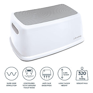 Dreambaby Step Stool Aqua Dots, Toddler Potty Training Aid with Non Slip Base - Model L672