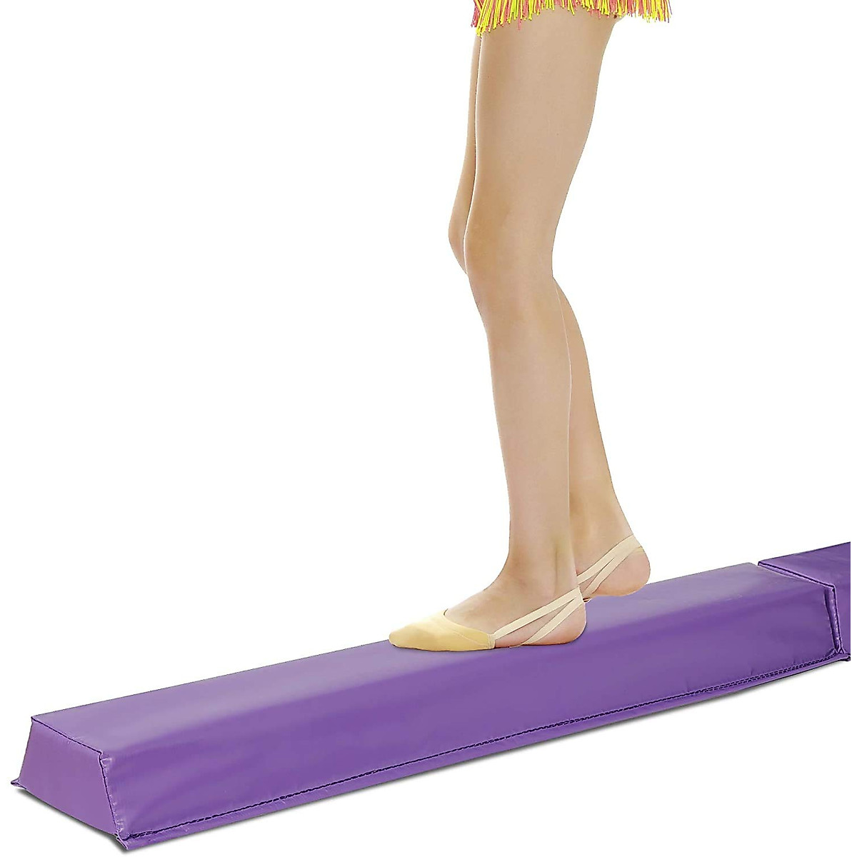 Oteymart Balance Beam Folding Gymnastics Beam Extra Firm Foam Anti-Slip Bottom Equipment for Floor Home Training, Kids, Adults (9)
