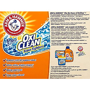 Arm & Hammer Plus OxiClean Powder Laundry Detergent, Fresh Scent, 45 Loads