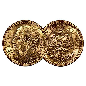 1945 Mexico 2 1/2 Pesos Gold Coin