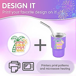 Ktinnead 1pc Mini Tumbler Shot Glass, 3 oz Deep Pink Sublimation Mini Stainless Steel Tumblers for Wedding Party Birthday, Double Wall Mini Insulated Cup for Espresso Whiskey Cocktail