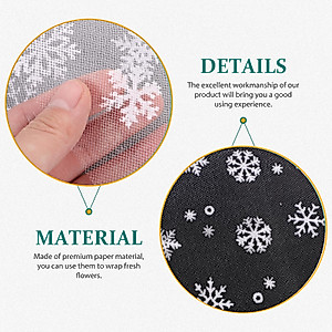 Ciieeo 10 Yards Christmas Fabric Tulle Roll Snowflake Tulle Roll Glitter Gauze Ribbon for Craft Bow Tutu Skirt Sewing Wedding Party Decoration 6 Inch Width White