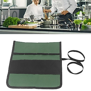 Chef Knife Roll Bag, Pocket Knife Storage 4 Pocket Portable Chef Knife Cases Travel Chef Knife Case Carrier Storage Bag Pocket Knife Organizer for Chef or Culinary Enthusiasts