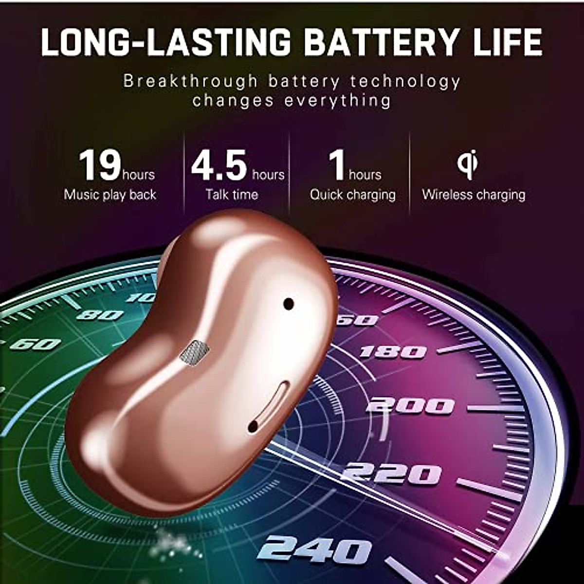 UrbanX Street Buds Live - True Wireless Earbuds w/Hands Free Controls Bronze