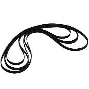 5 Pieces Turntable Belt with 5 Pieces Record Player Needle, Replacement Different Specifications Square Cassette Tape Machine Recorder Rubber Belt Diamond Stylus Replacement Needle for Turntable