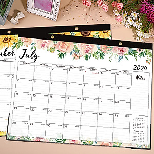 2023-2024 Desk Calendar - Jan 2023 - Jun 2024, 18 Months Large Monthly Desk Calendar, 22" x 17", Desk Pad, Large Ruled Blocks, to-do Lists & Notes, Best Desk/Wall Calendar for Planning or Organizing