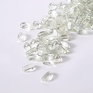 Empava 10 lbs. 1.0-in Cashew Reflective Tempered Glass for Gas Fire Pit, Crystal Ice