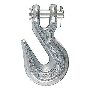 CURT 81350 3/8-Inch Forged Steel Clevis Grab Hook, 5,400 lbs. Work Load, 1/2-In Pin